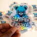 Holographic Jiu Jitsu certified Cuddler Bear Sticker Perfect for ...