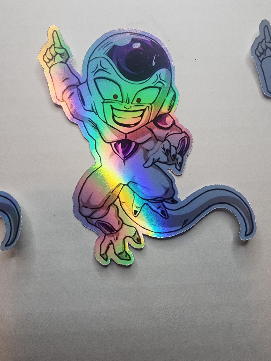 Chibi Frieza Holographic Sticker Iconic Alien Villain Shiny Anime ...