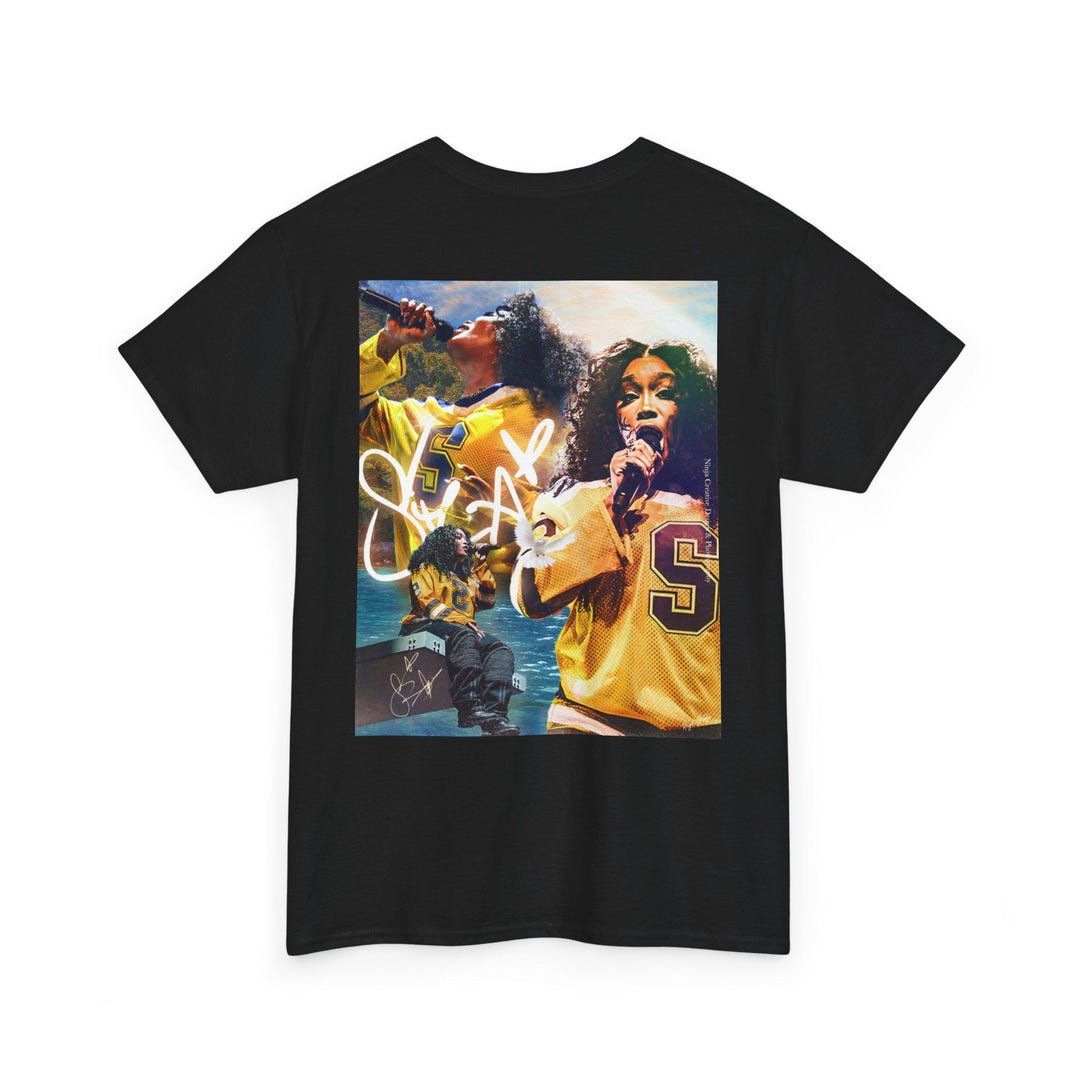 Custom Signed Signature SZA Graphic Tee Stylish Front & Back Design ...