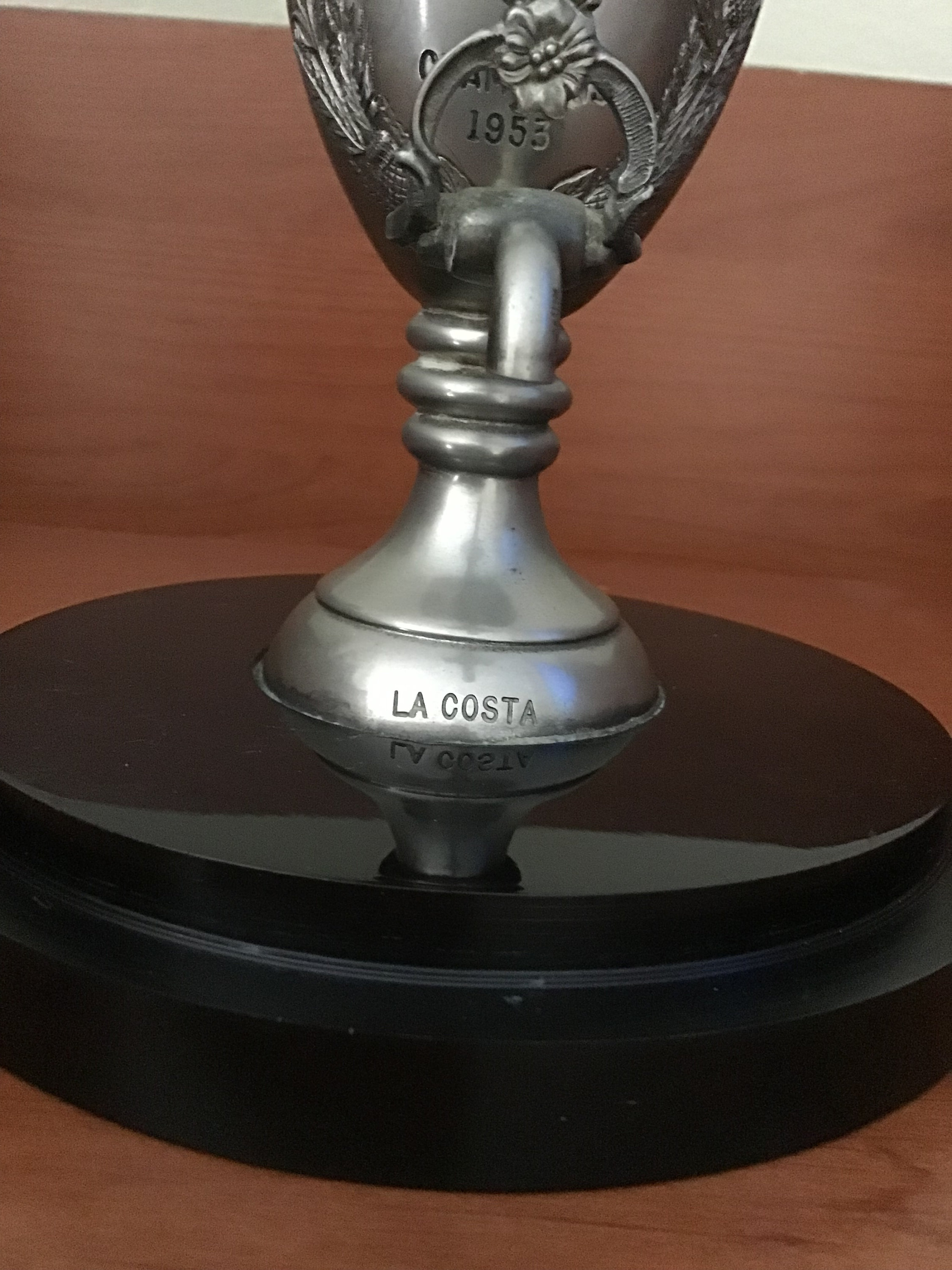 1953 PEWTER TROPHY, the Tournament of Champions, Replica - Etsy