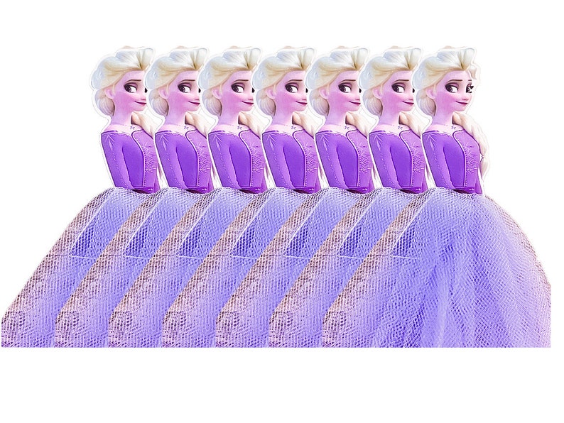 8pc Elsa and Ana Frozen Caketopper Princess, for Cupcakes, Cute Decor ...