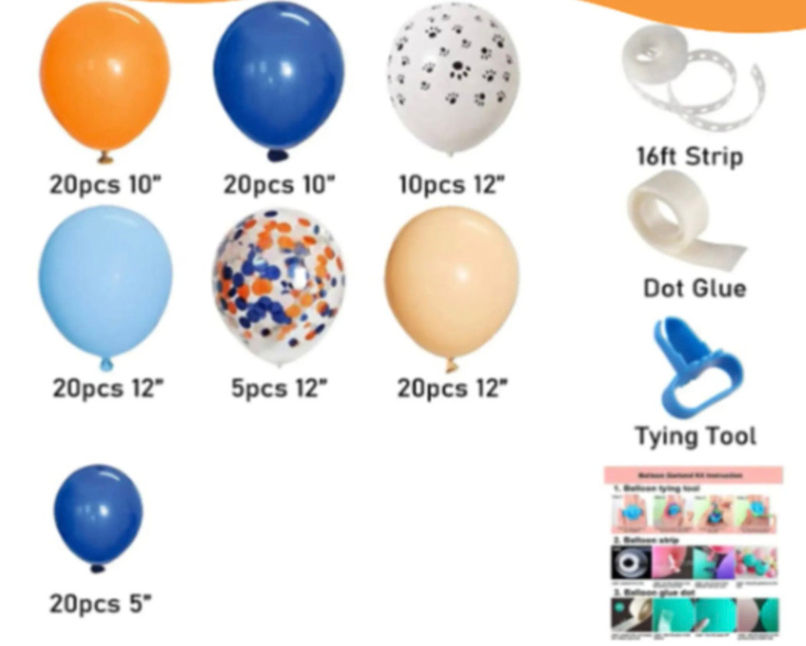 Blue Dog Balloon Party, Balloon Arch, Favorite Popular Cartoon Garland ...