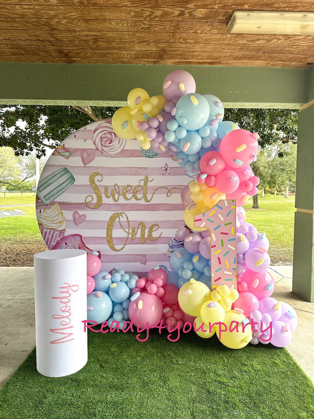 Sweet One Party Decoration Theme, First Birthday Candy Party Decor ...