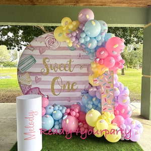 Sweet One Party Decoration Theme, First Birthday Candy Party Decor ...