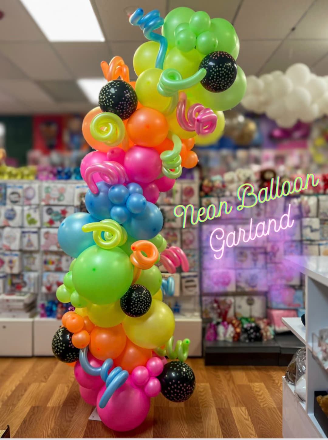 Neon Balloons Glow in the Dark Balloon Garland, Party Decor | Glowing ...