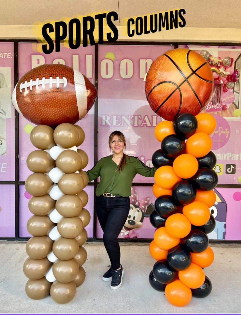 Sports Columns, Football , Basketball Decoration for Kids Party ...