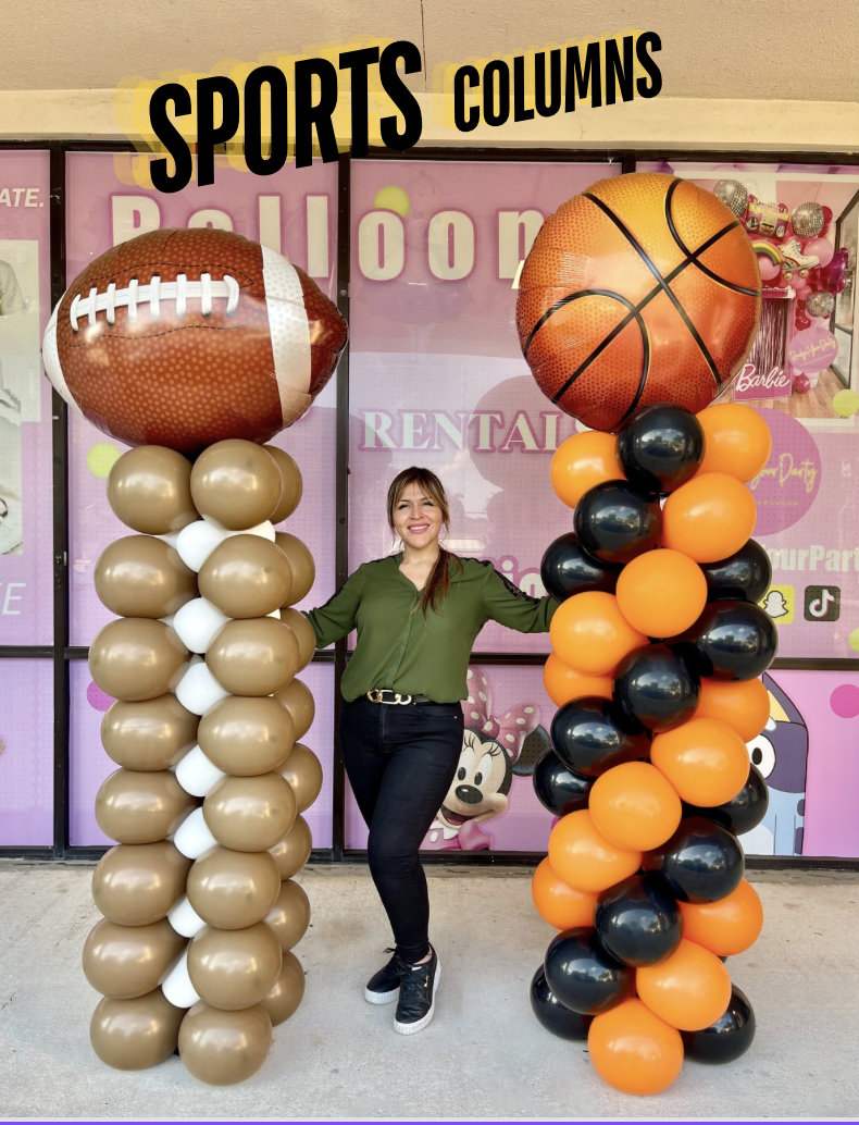 Sports Columns, Football , Basketball Decoration for Kids Party ...