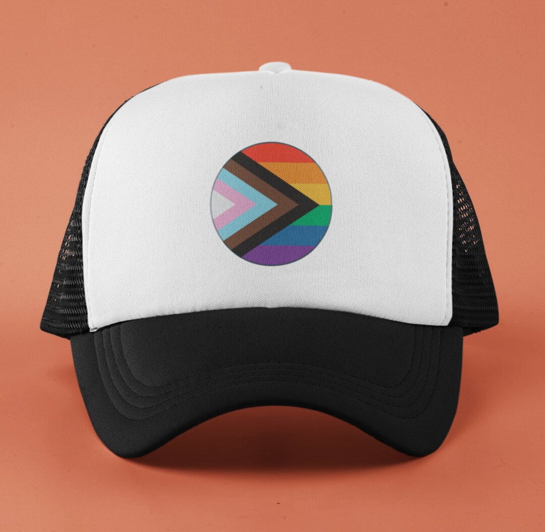 Progressive Pride Flag Trucker Hat, Pride, LGBTQ, Pride Month, Pride ...