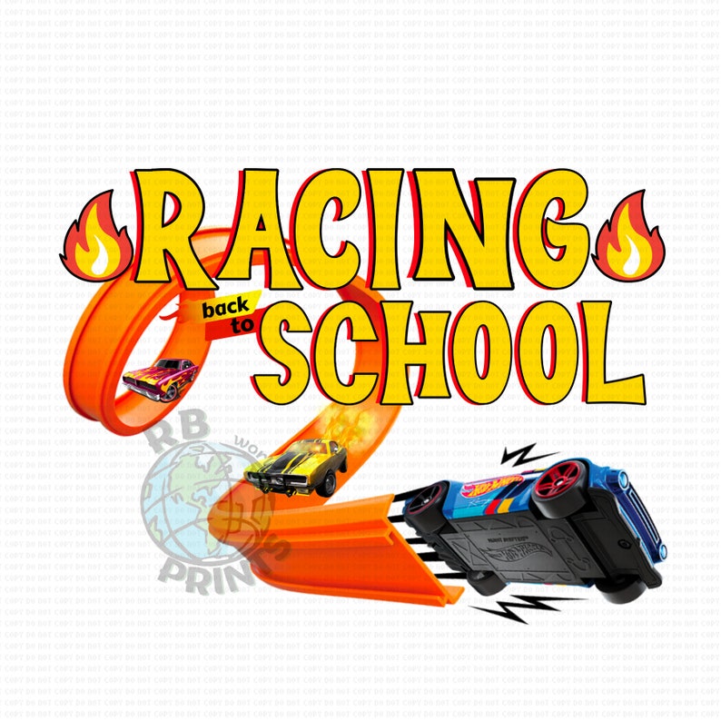 Racing Back to School Png Files. Race Car Design. - Etsy
