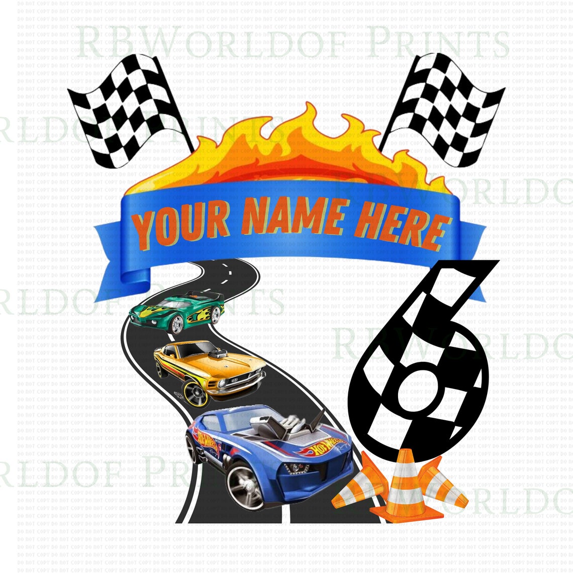 Custom Racing Cars PNG. Birthday Racing Cars Design. Race Car Birthday ...