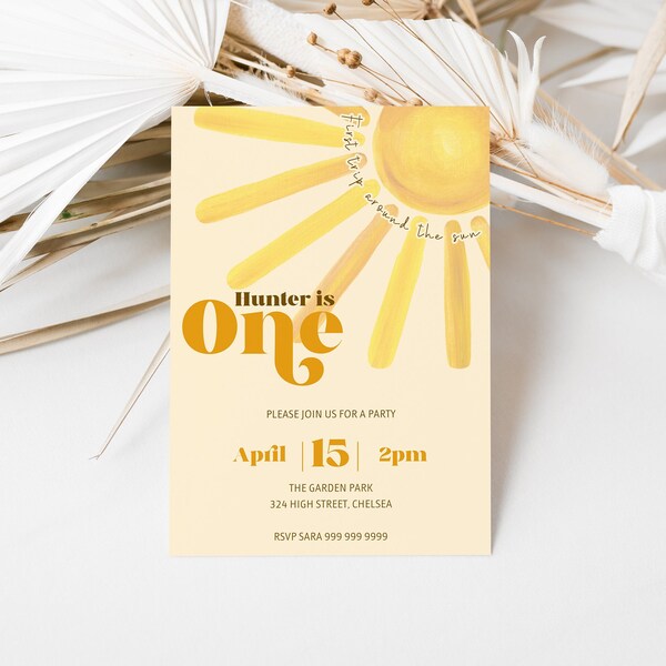 Sun Invitation - Etsy