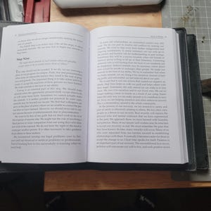 DOUBLE NA Book Cover Custom Handcrafted Leather Holds 6th Edition Basic Text and How It Works ...