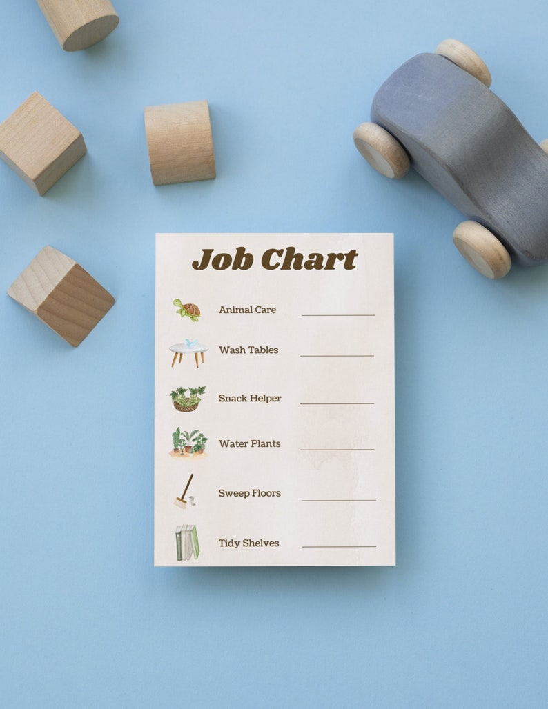 Classroom Job Chart | Montessori Inspired - Etsy