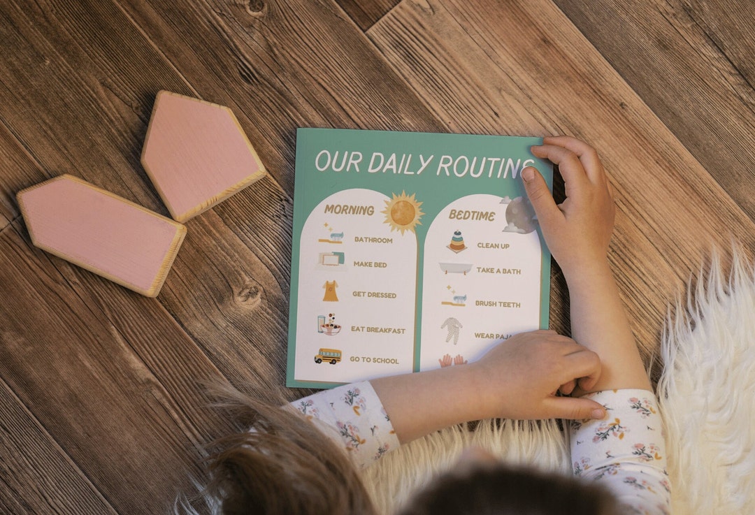 Customizable Daily Routine Poster - Montessori Inspired - Etsy