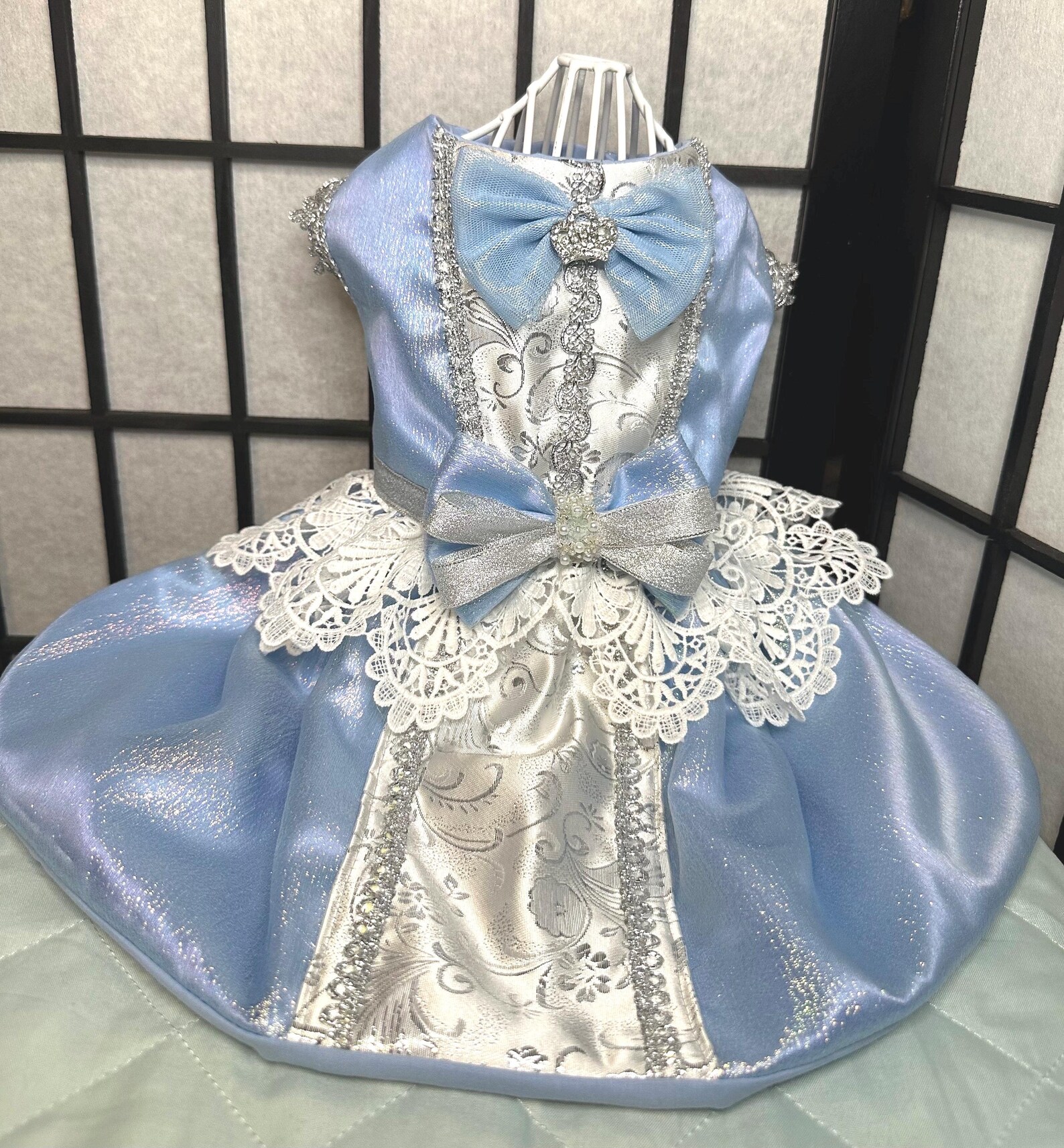 Cinderella Blue Ball Gown Dog Dress Fancy Dog Dress - Etsy