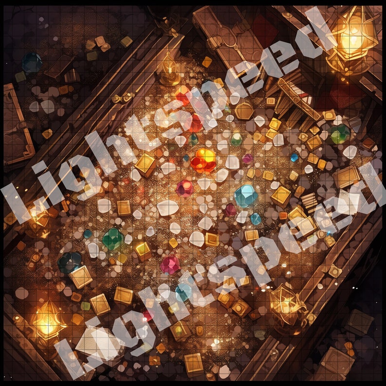 Sala del Tesoro 3, Mapa de Batalla DnD, D&D, Mapa de Batalla, Mazmorras ...