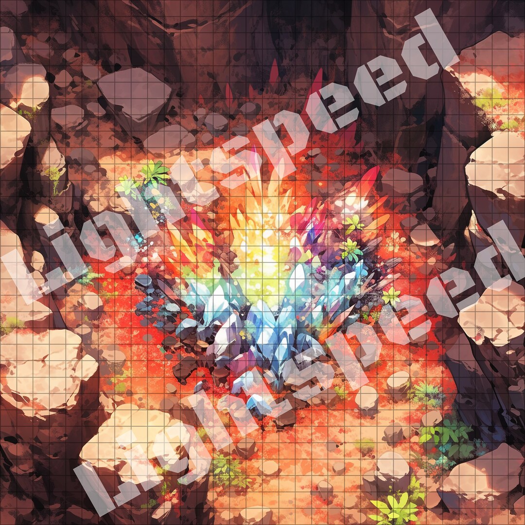 Crystal Cave 3, Dnd Battle Map, D&D, Battle Map, Dungeons and Dragons ...