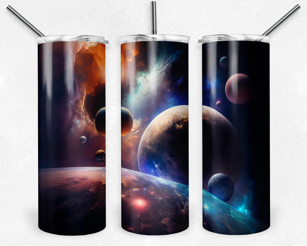 20 Oz Tumbler Wrap, Space 5, Space Wrap, Straight Template, Sublimation ...