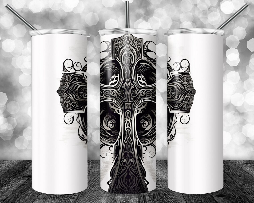 Alcohol Ink Cross 15, 20 Oz Tumbler Wrap, Cross Wrap, Straight Template ...