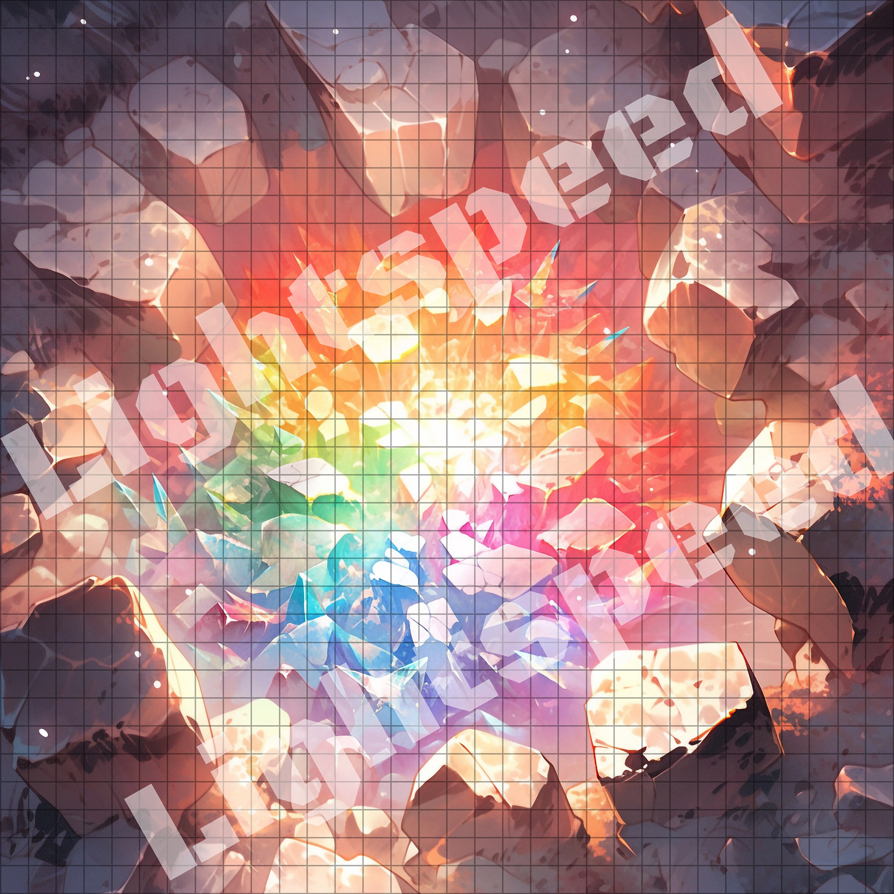 Crystal Cave 1, Dnd Battle Map, D&D, Battle Map, Dungeons and Dragons ...