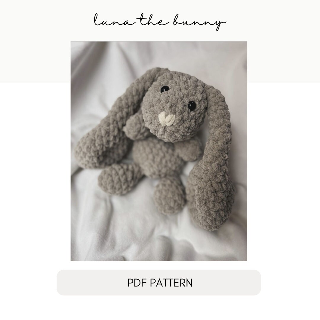 Luna the Bunny Crochet Pattern - Etsy