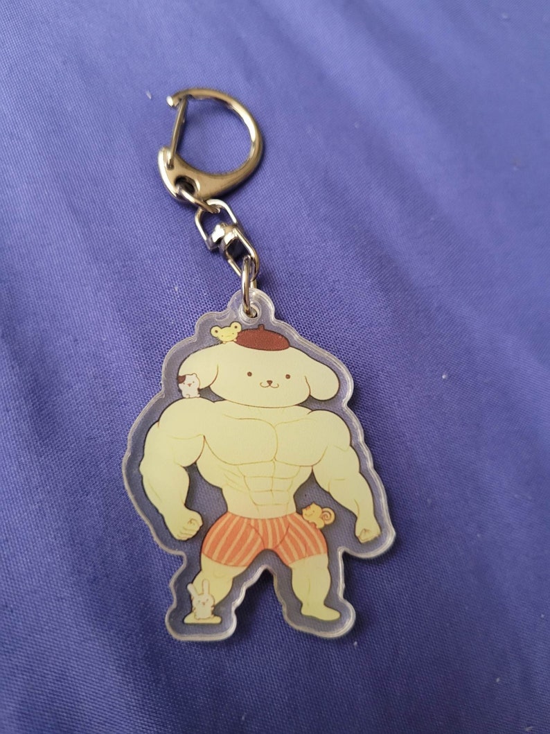Muscle Friends Sanrio Keychain - Etsy
