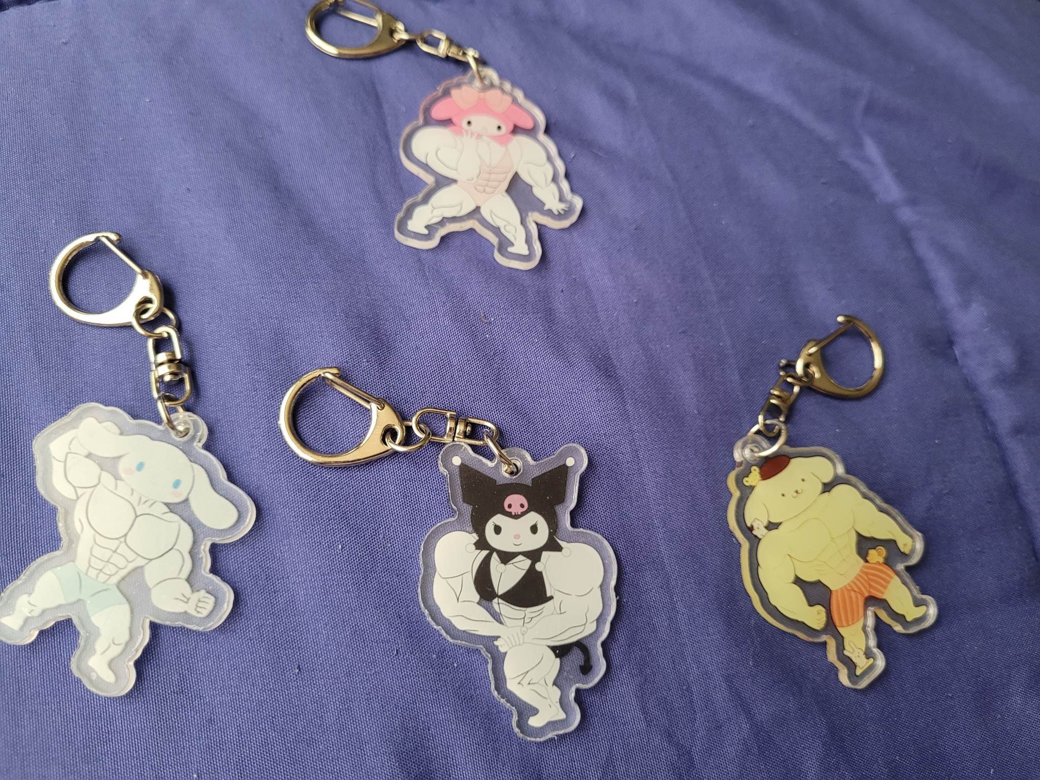 Muscle Friends Sanrio Keychain - Etsy