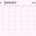 Pink 2023 Calendar, Printable Wall Calendar - Etsy