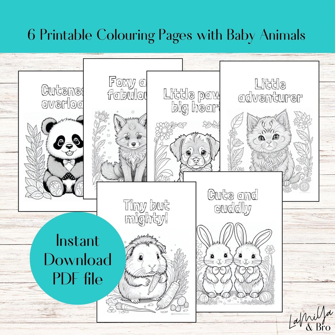 Fuzzy Coloring Pages Mess Free 6 Delightful Downloadable Colouring ...