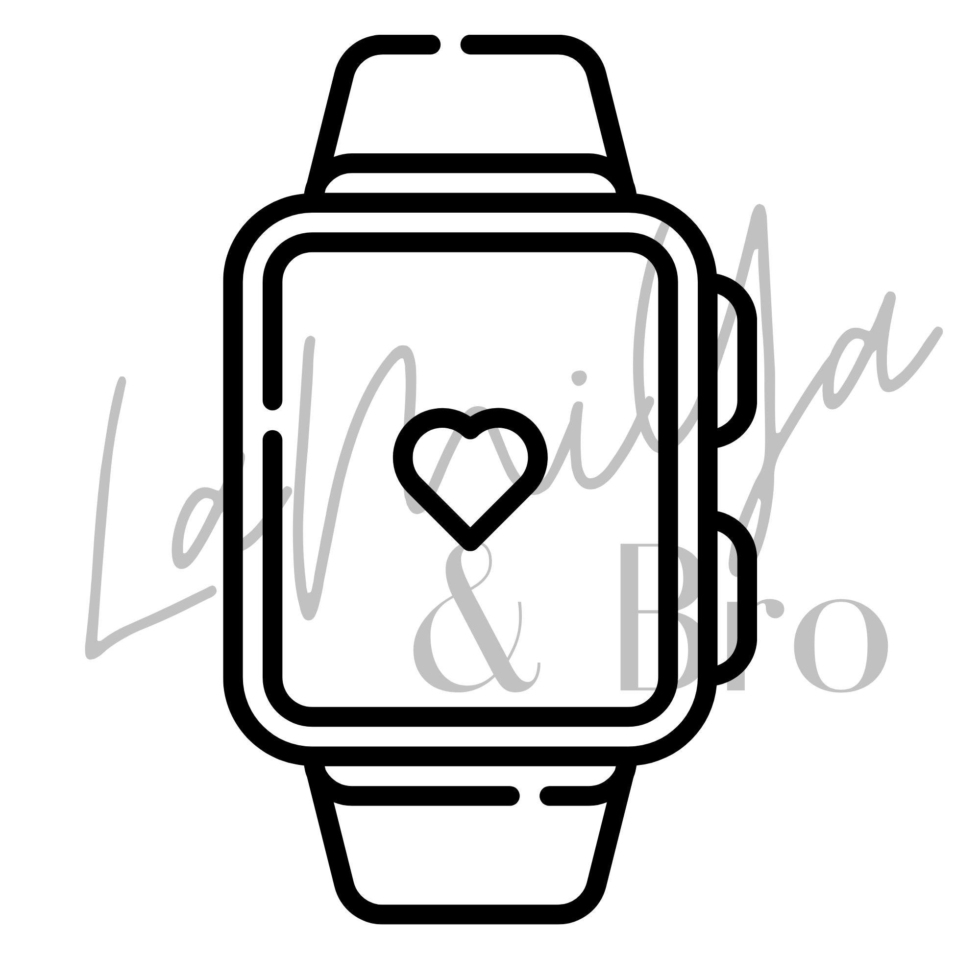 Svg Smart Watch Cut File Smartwatch Svg Smart Watch DXF Smart Watch PNG ...