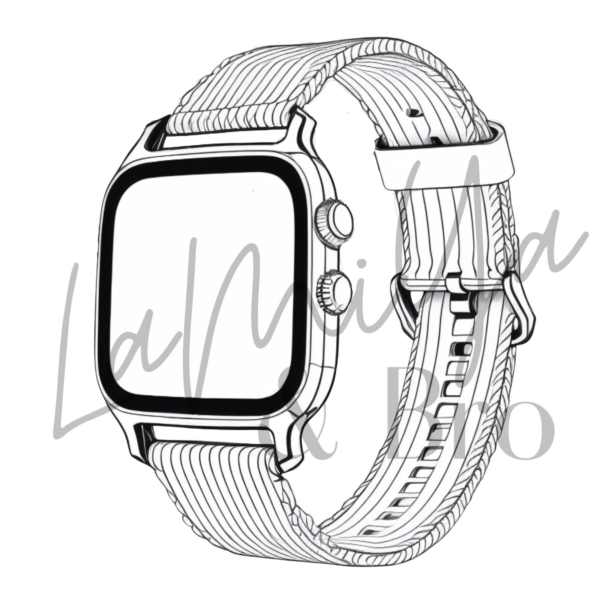 Svg Smart Watch Cut File Smartwatch Svg Smart Watch DXF Smart Watch PNG ...