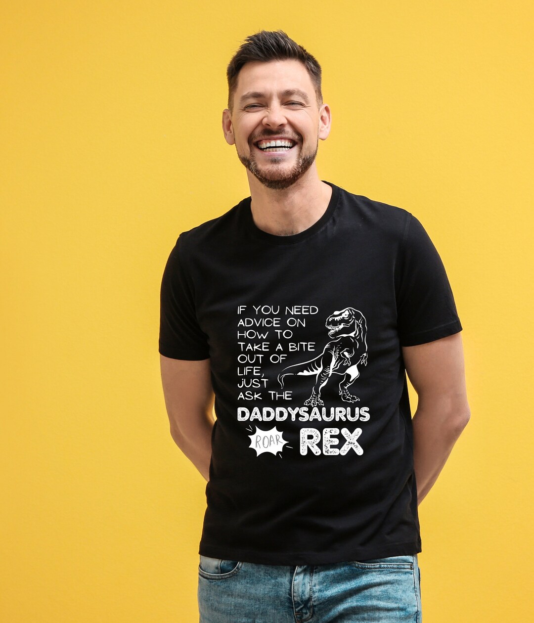 Dinosaur Daddysaurus Rex Father Day for Dad Funny Gifts Idea T-shirt ...