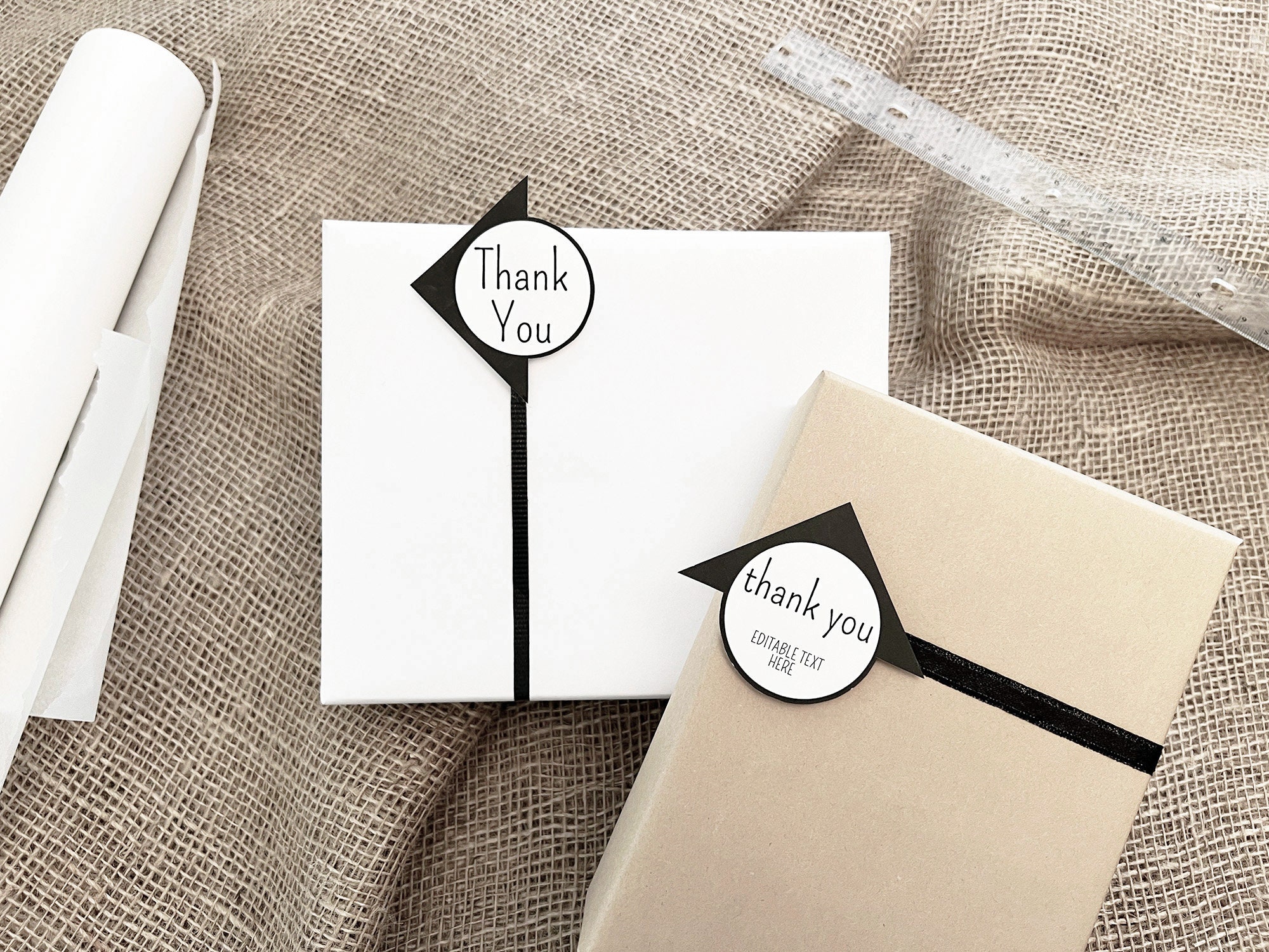 Editable Gift Tag Drafting Section Symbol, Template Link, Instant ...