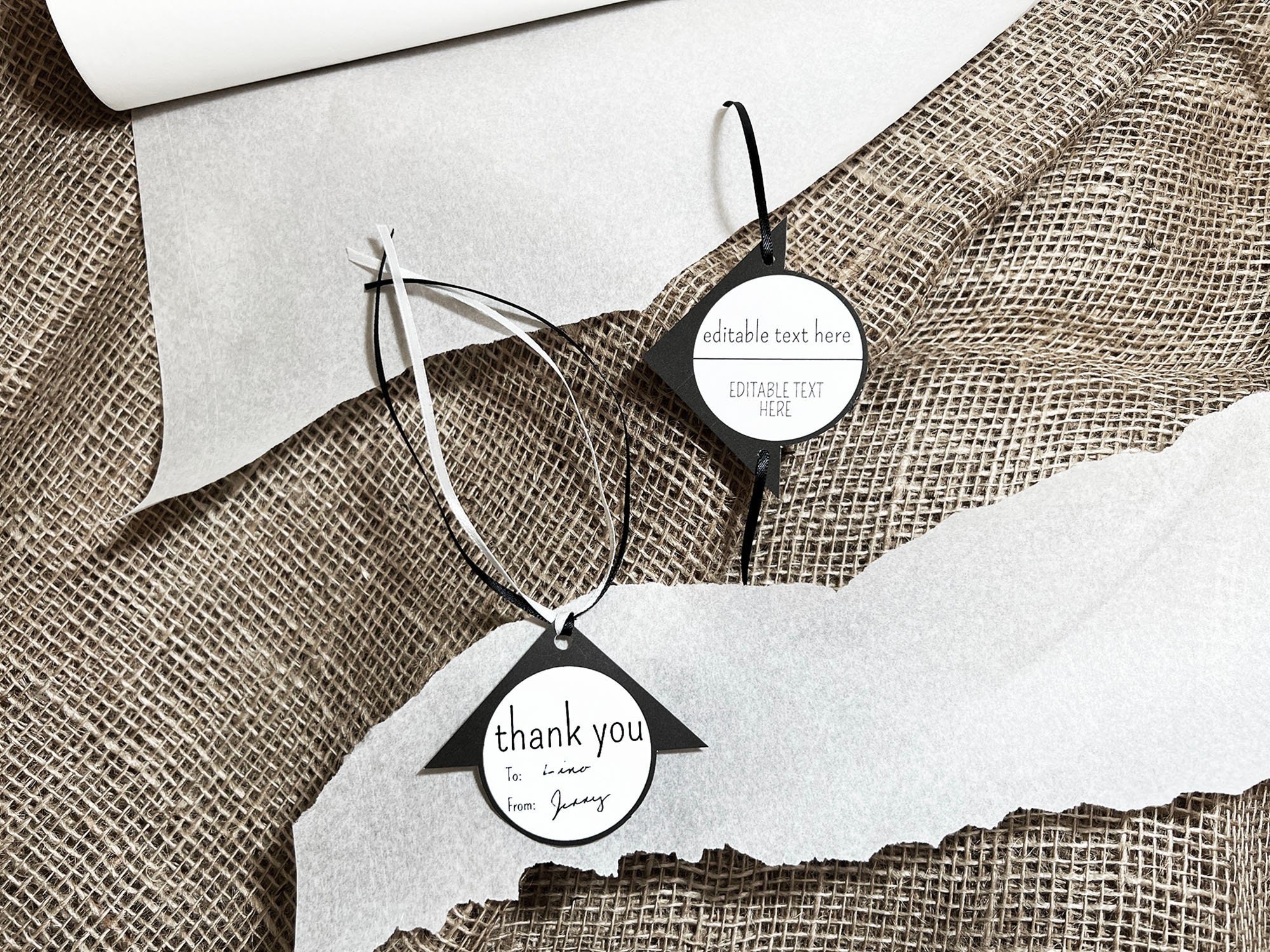 Editable Gift Tag Drafting Section Symbol, Template Link, Instant ...