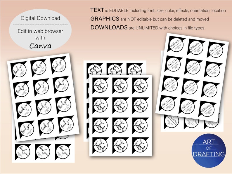 Editable Tag Drafting Section Elevation Symbol, Template Link, Instant ...