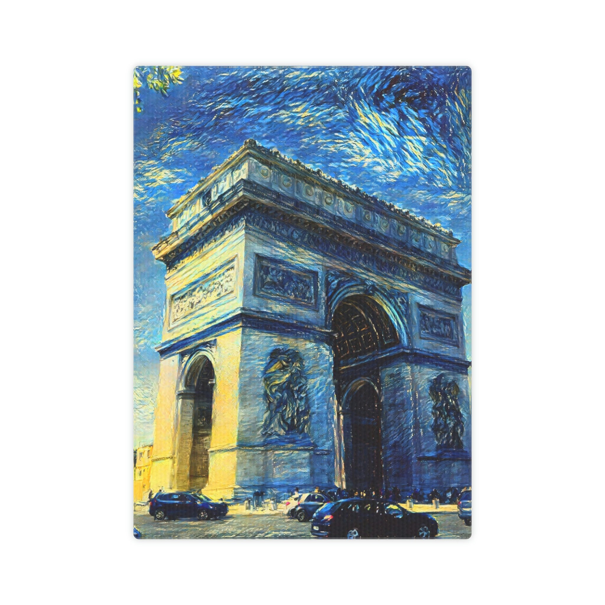 Arc De Triomphe Photo Tile 5"x7" the Starry Night Canvas Photo Paris ...