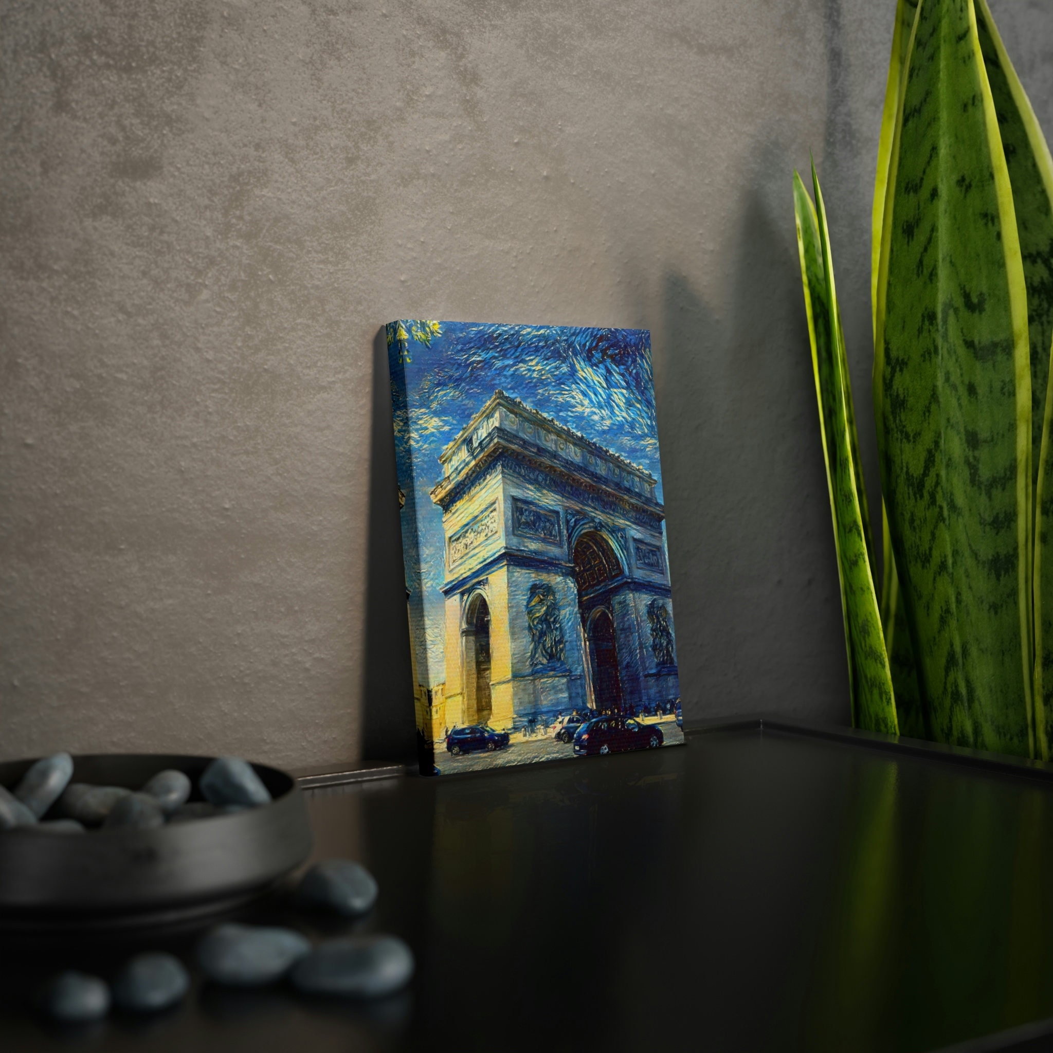 Arc De Triomphe Photo Tile 5"x7" the Starry Night Canvas Photo Paris ...
