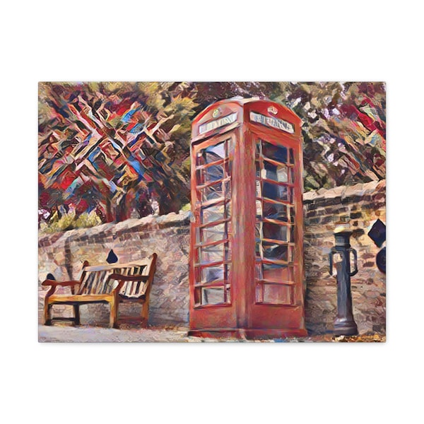 Red Telephone Box - Etsy