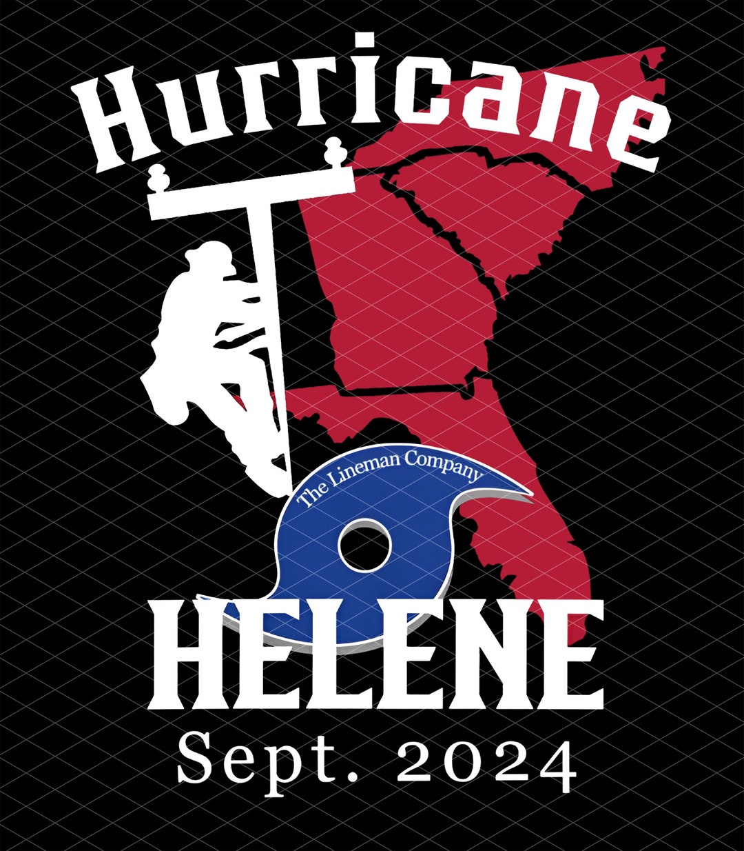 Storm Hurricane Helene Png, American Lineman Journeyman Png , Lineman ...