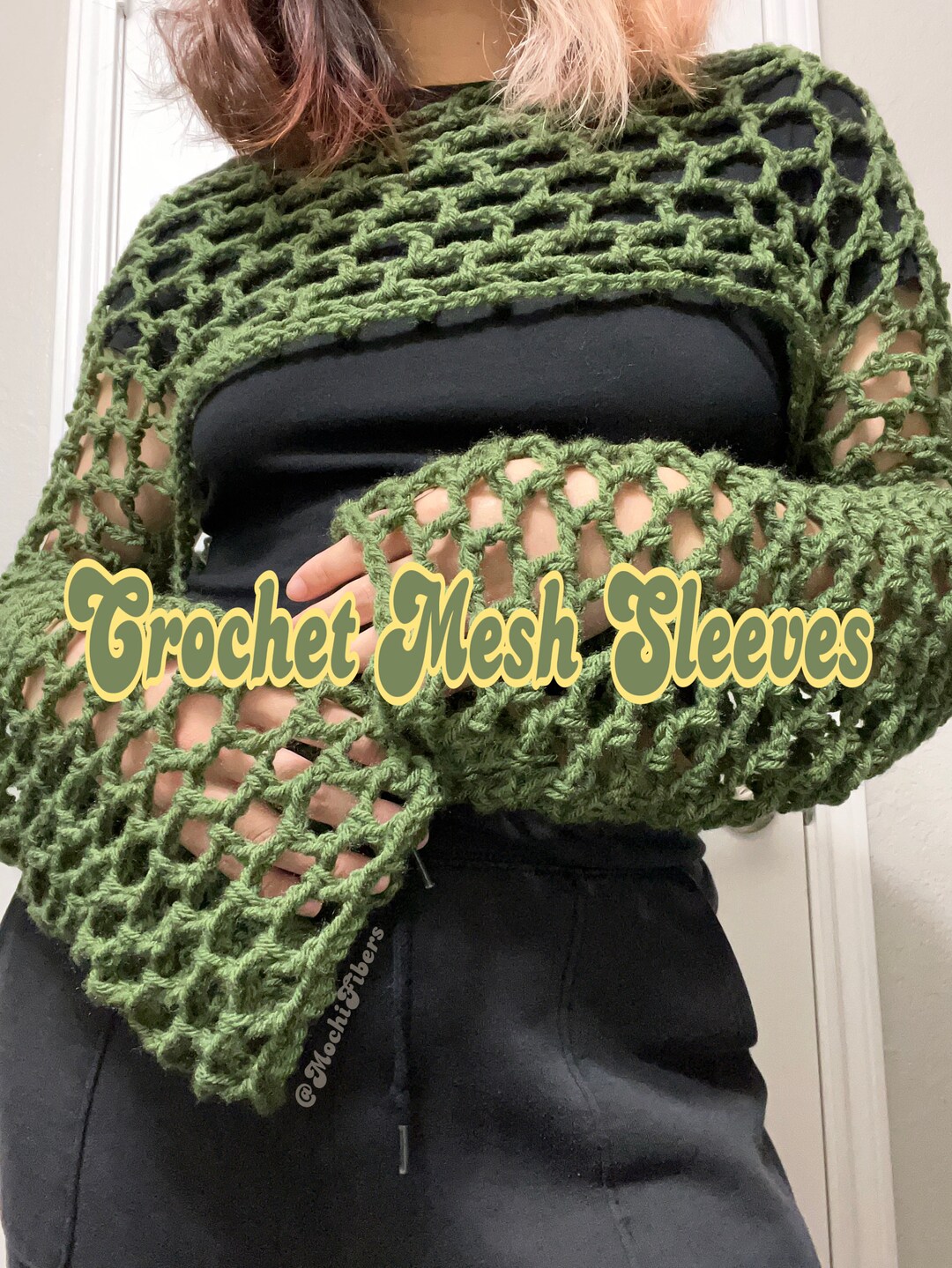 Crochet Mesh Sleeves - Etsy