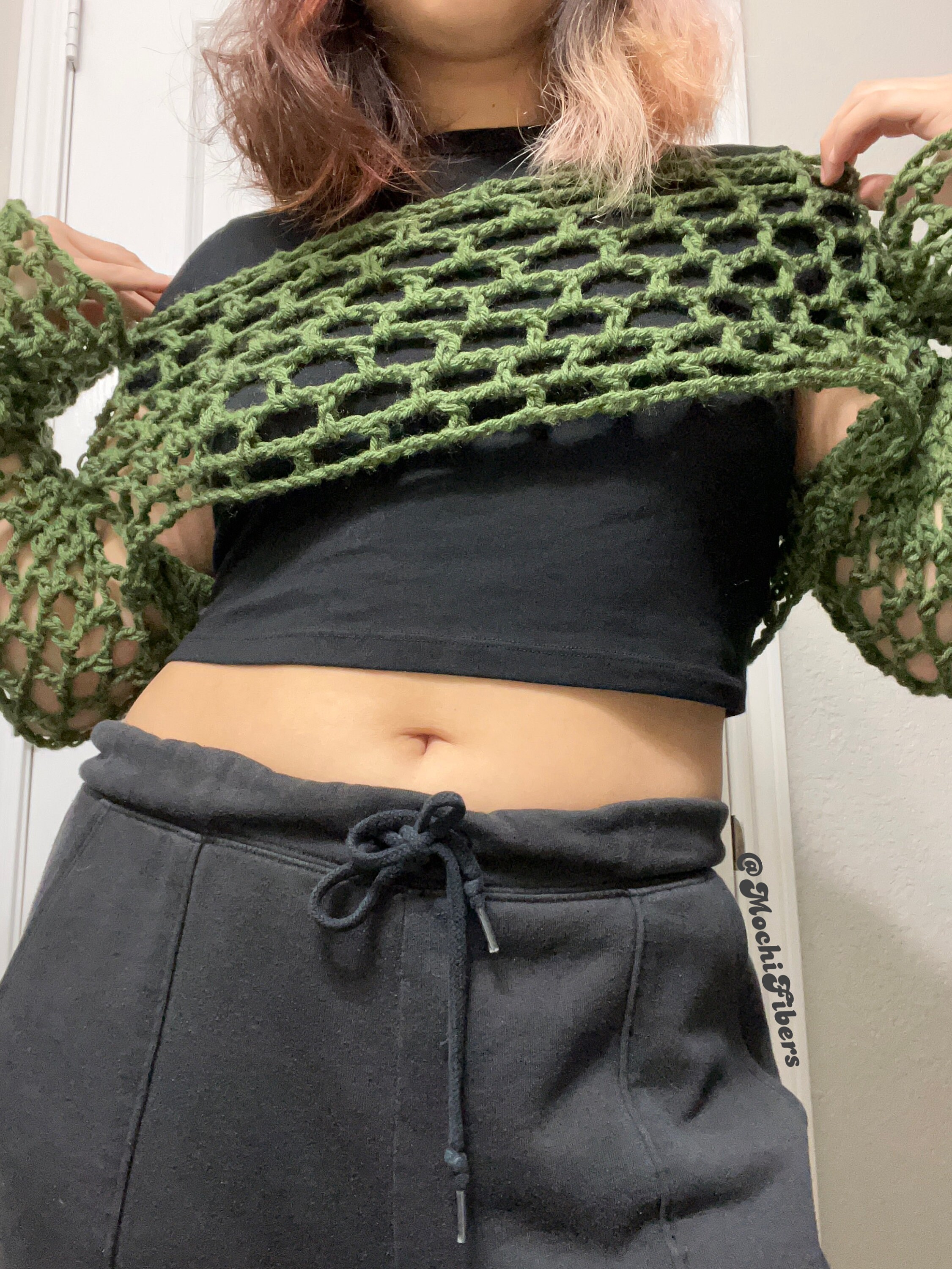 Crochet Mesh Sleeves - Etsy