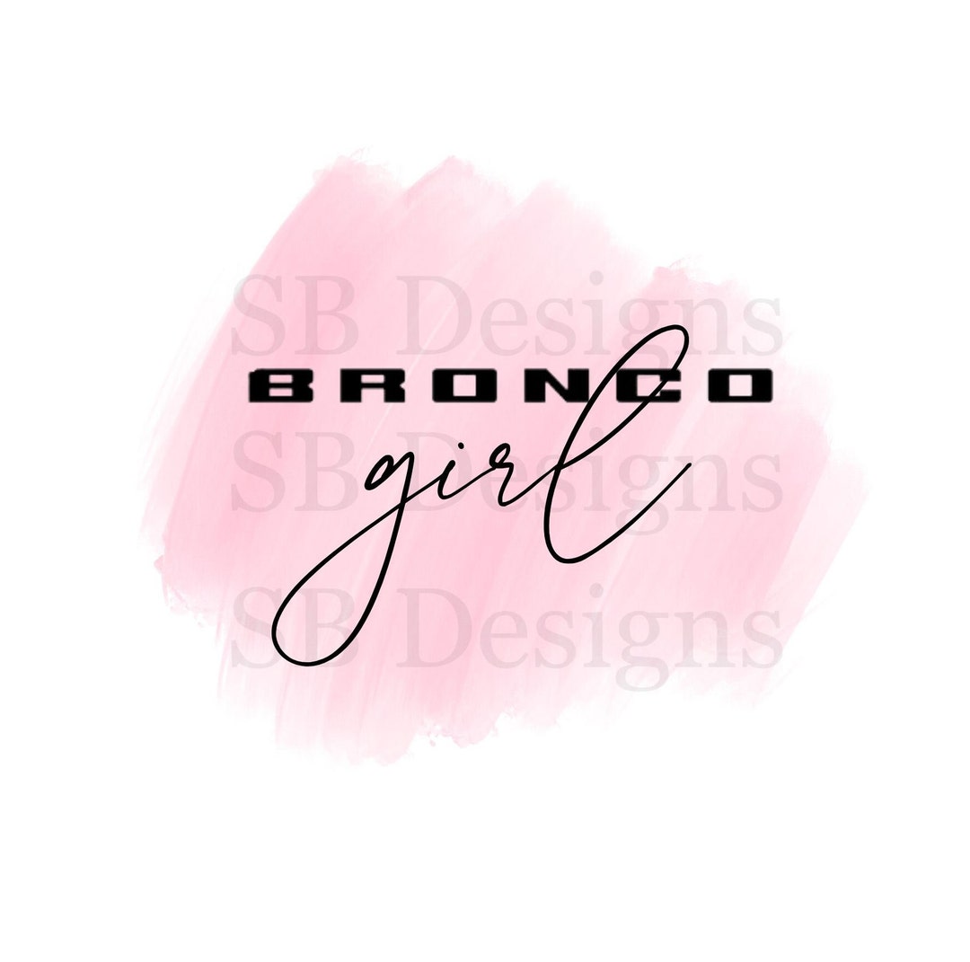 Bronco Girl Sublimation Transfer: Pink Ford Bronco Design - Etsy
