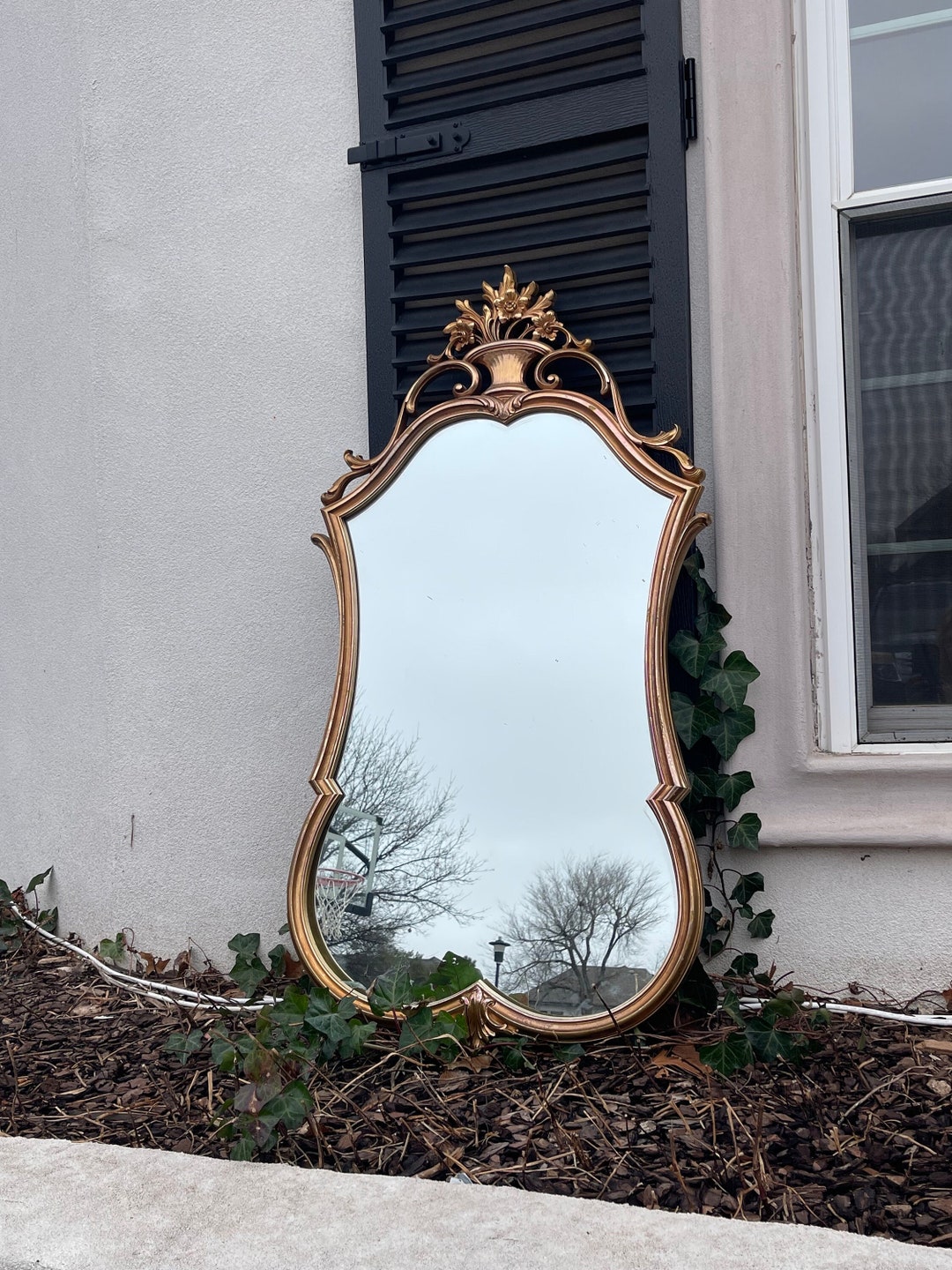 Vintage Large Hollywood Regency Syroco Mirror Ornate Maximalist ...