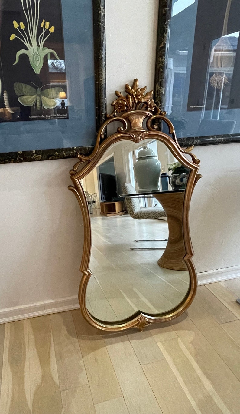 Vintage Large 1960's Hollywood Regency Syroco Mirror Ornate Maximalist ...