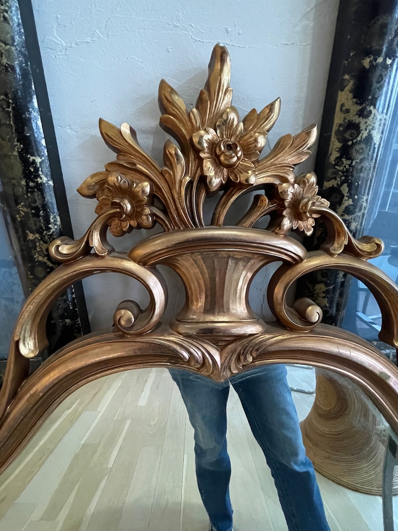 Vintage Large 1960's Hollywood Regency Syroco Mirror Ornate Maximalist ...