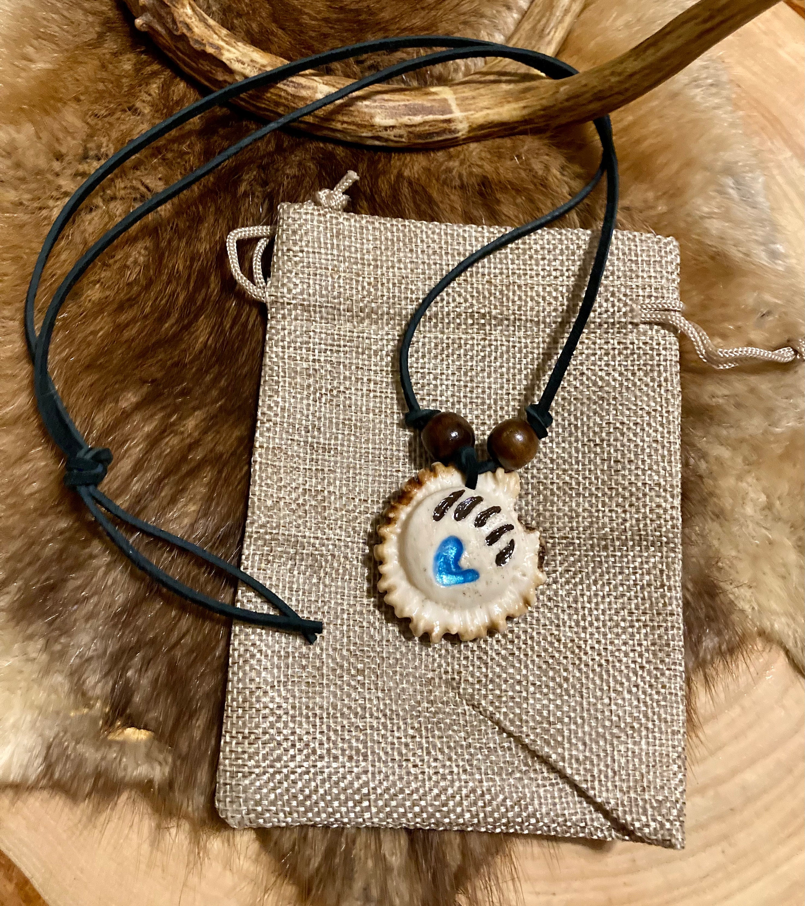 Bear Paw Burr Antler Necklace - Etsy