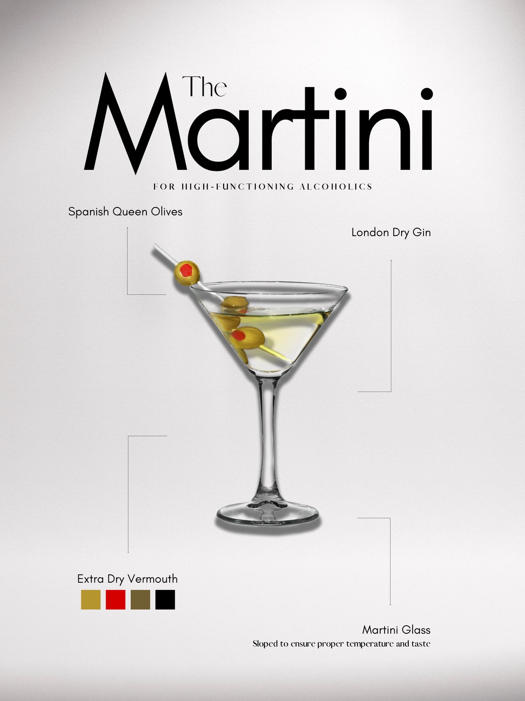 Printable Martini Poster - Etsy
