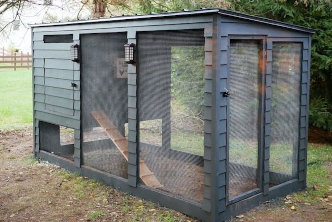 Chicken CAGE Coop DIY Digital Plans: Modern - Etsy