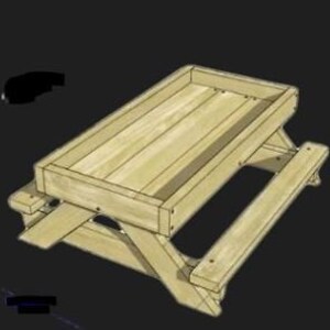 CHICKNIC TABLE PLANS - Etsy