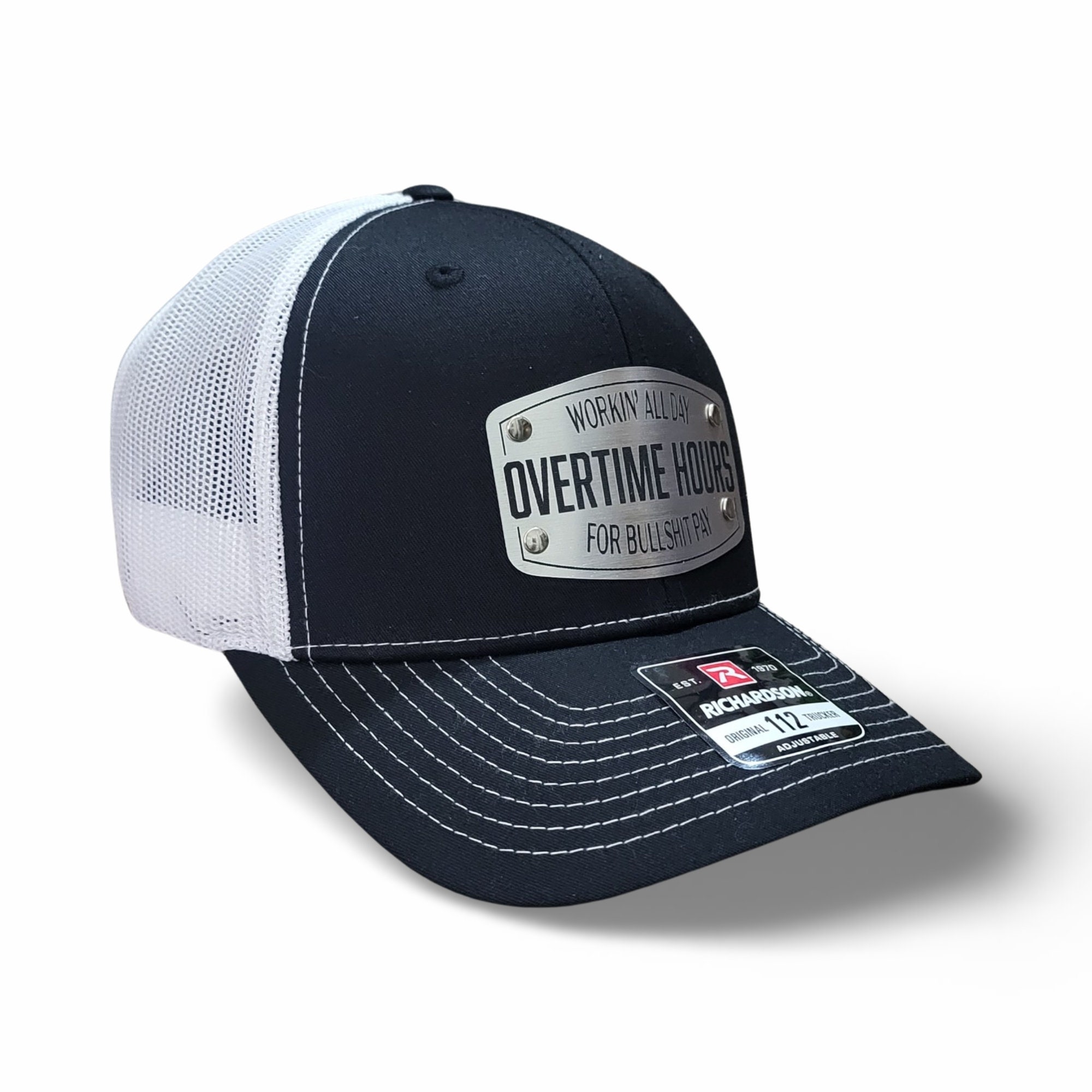Oliver Anthony Trucker Hat Flexfit Hat Overtime Hours Bullshit Pay ...